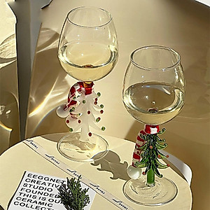 3D Cup With Christmas Tree Figurine Inside Stemless Glass For Wine Water Milk Goblet-Drinking Glass Cup