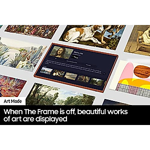 SAMSUNG 32-Inch Class QLED LS03B Series The Frame Quantum HDR Smart TV with Alexa Built-in (QN32LS03BBFXZA)