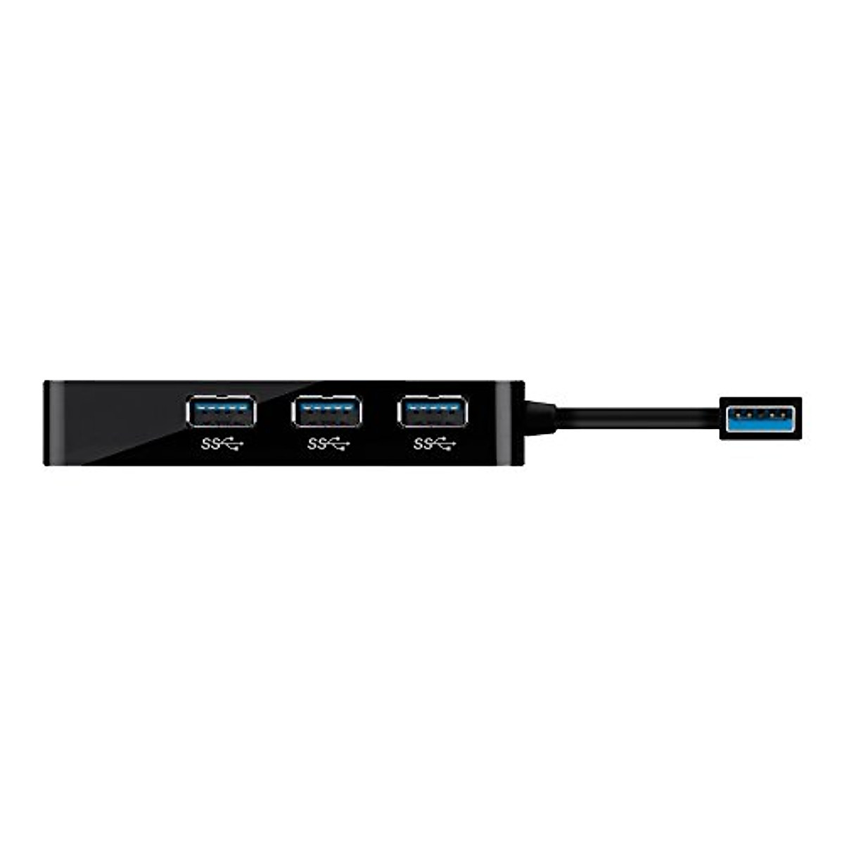 Belkin USB 3.0 Hub w/ 3 USB Ports & Gigabit Ethernet - USB Splitter - USB Hub 3.0 - USB Docking Station - Ethernet Adapter for Laptop - USB Adapter - USB Hub for Laptop - USB Ethernet Adapter - Black