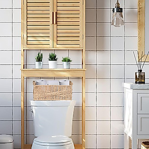 HNFNGSZL Wicker Storage Basket, Hand-Woven Baskets for Organizing, Recyclable Paper Rope Basket with Wood Handles, Decorative Basket Organizers for Makeup Books Shelves Living Room, Beige, Set of 2