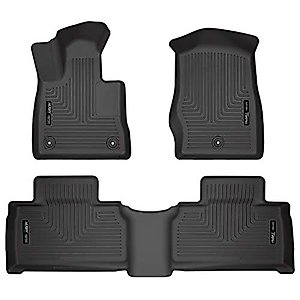 Husky Liners Weatherbeater Floor Mats | Fits 2020 - 2024 Ford Explorer | Front & 2nd Row, 4-pc Black - 99321