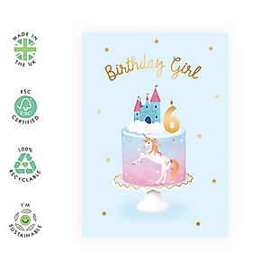 CENTRAL 23 HAPPY BIRTHDAY CARD, PINK AND GOLD, 4.7 x 6.5 INCHES, WITH ENVELOPE