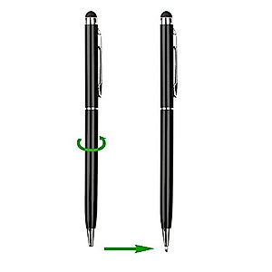 homEdge Stylus Pen and Ink Pen Set of 12 Pack, Universal 2 in 1 Capacitive Stylus Ball Point Pens Compatible with iPad, iPhone, Samsung, Kindle Touch