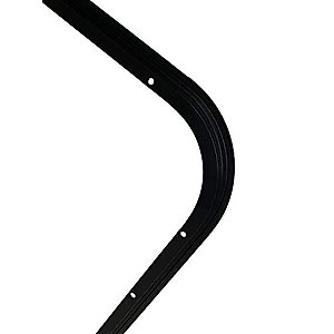 25.5" Width x 23.5" Height RV Window, Tiny House Vertical Slider W/Screen & Interior Camper Window Clamp Ring for 2" Wall Thickness Included, Teardrop Replacement Trailer Window