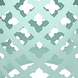 Vipush Outdoor Lace Cut Iron Side Table,Patio Garden Stool Coffee End Table Nightstand for Small Spaces,Living Room,Front Porch,Poolside,Green