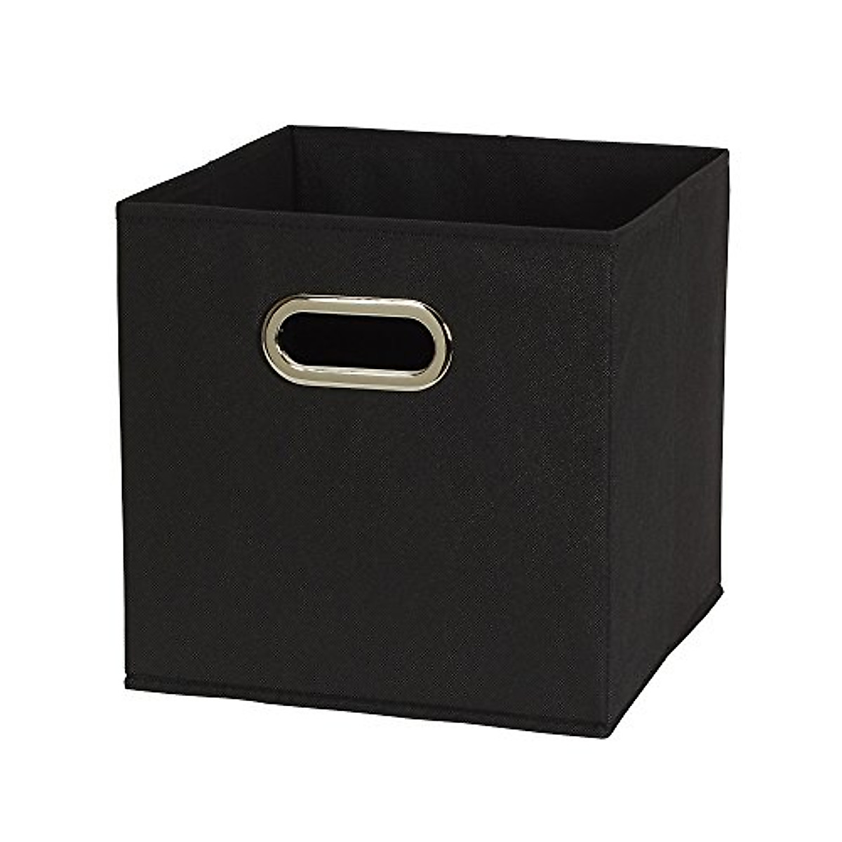 Household Essentials 80-1 Foldable Fabric Storage Bins | Set of 6 Cubby Cubes With Handles | Black