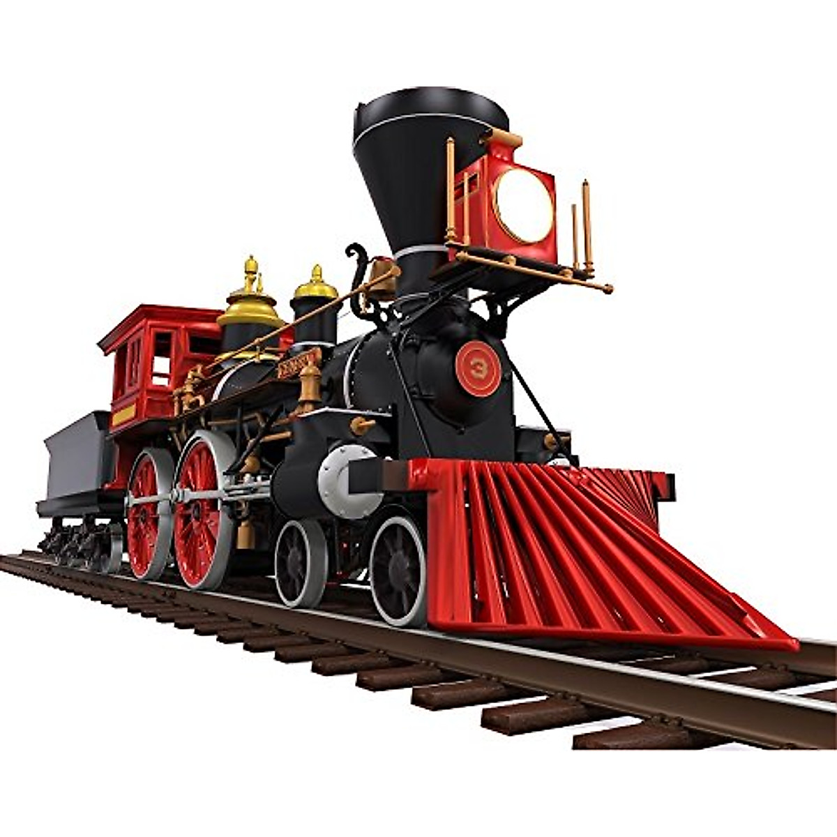 12" Cartoon STEAM Locomotive Train #1 on Railroad Tracks Wall Decal Kids Sticker Graphic Art Décor Small