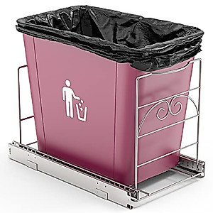 Eazy2hD Pull Out Under Cabinet, Cabinet Trash Can Pull Out Kit , Kitchen Trash Garbage Can & Bin for Under Counter Cabinet, Rquires a 13”W X 23”D Cabinet Opening,Trash Can Not Included