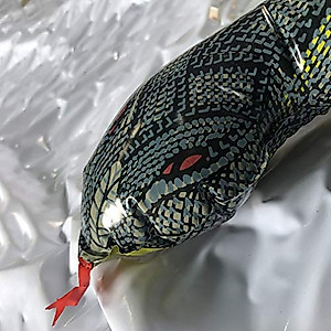 Tonxunuu 37 inch Inflatable Snake for Garden Pool Props and Halloween Decoration