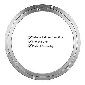 Acrux7 2 Pack 12 Inch Lazy Susan Hardware, Aluminum Lazy Susan Bearing Swivel Plate, Metal Lazy Susan Base for Dining Table, Workbench