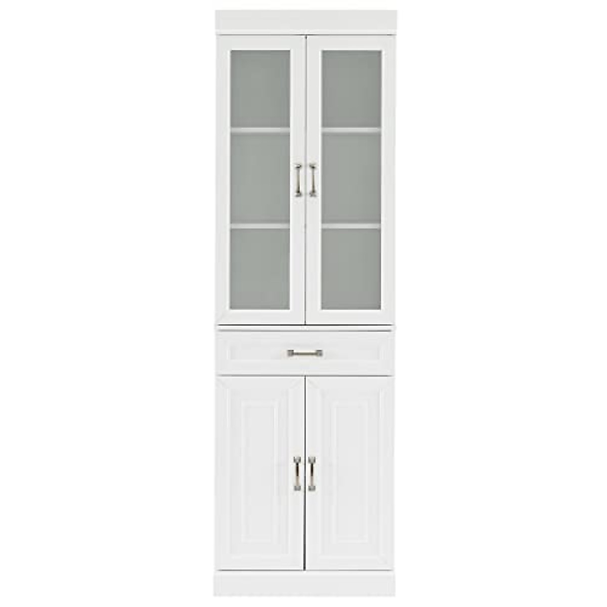 Crosley Furniture Stanton Glass Door Pantry, White