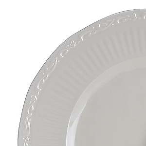 Mikasa Italian Countryside Melamine Outdoor Dinnerware Set, Service for 4, Cream, 12 Piece