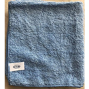 Mr.Towels Premium Microfiber Cleaning Towel 16" x 16" - Blue (Pack of 24)