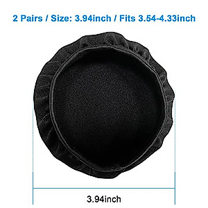 Headphone Ear Pads Covers, PChero 2 Pairs Washable Strechable Headset Earpad Cloth Cover for Gym, Training, Aviation, Racing, Gaming Over The Ear Headphones, Fit 3.5" - 4.3" Ear Pads