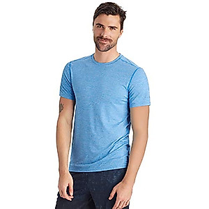 C9 Champion mens Short Sleeve Tech Tee T Shirt, Blue Jay Heather, Medium US