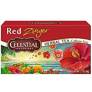 Celestial Seasonings Tea Caffeine Free Herbal Tea, Red Zinger 20 ea