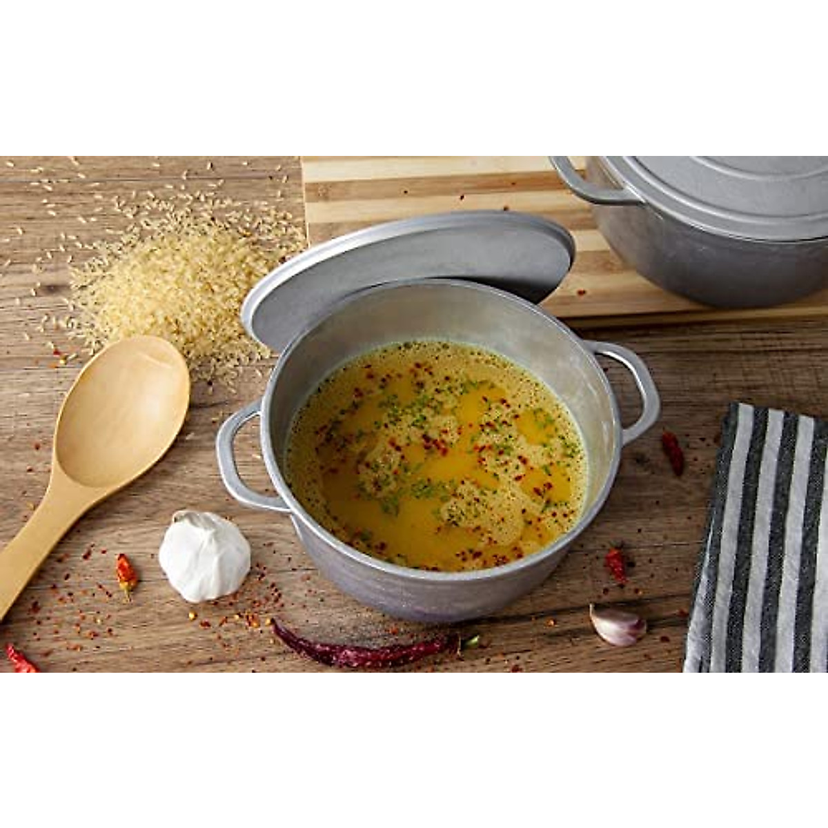 New Jamaican Caribbean Dutch Pots Casserole Oven Heavy Duty Dutchie - Diameter: 20 cm