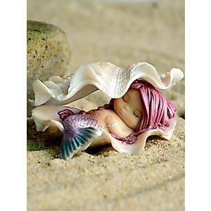 Gemmia Fairy Garden Mermaid Figurine- Praying Mermaid