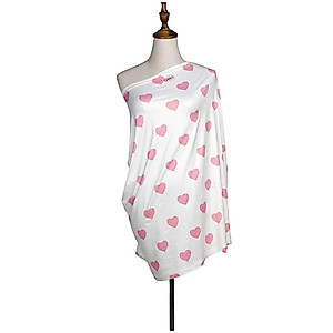 Qooa Baby Carseat Canopy Cover, Ultra-Soft and Stretchy Protect Baby, Multi-use Baby Carseat Cover for Nursing, Sleeping, Carseat, Stroller and Highchair