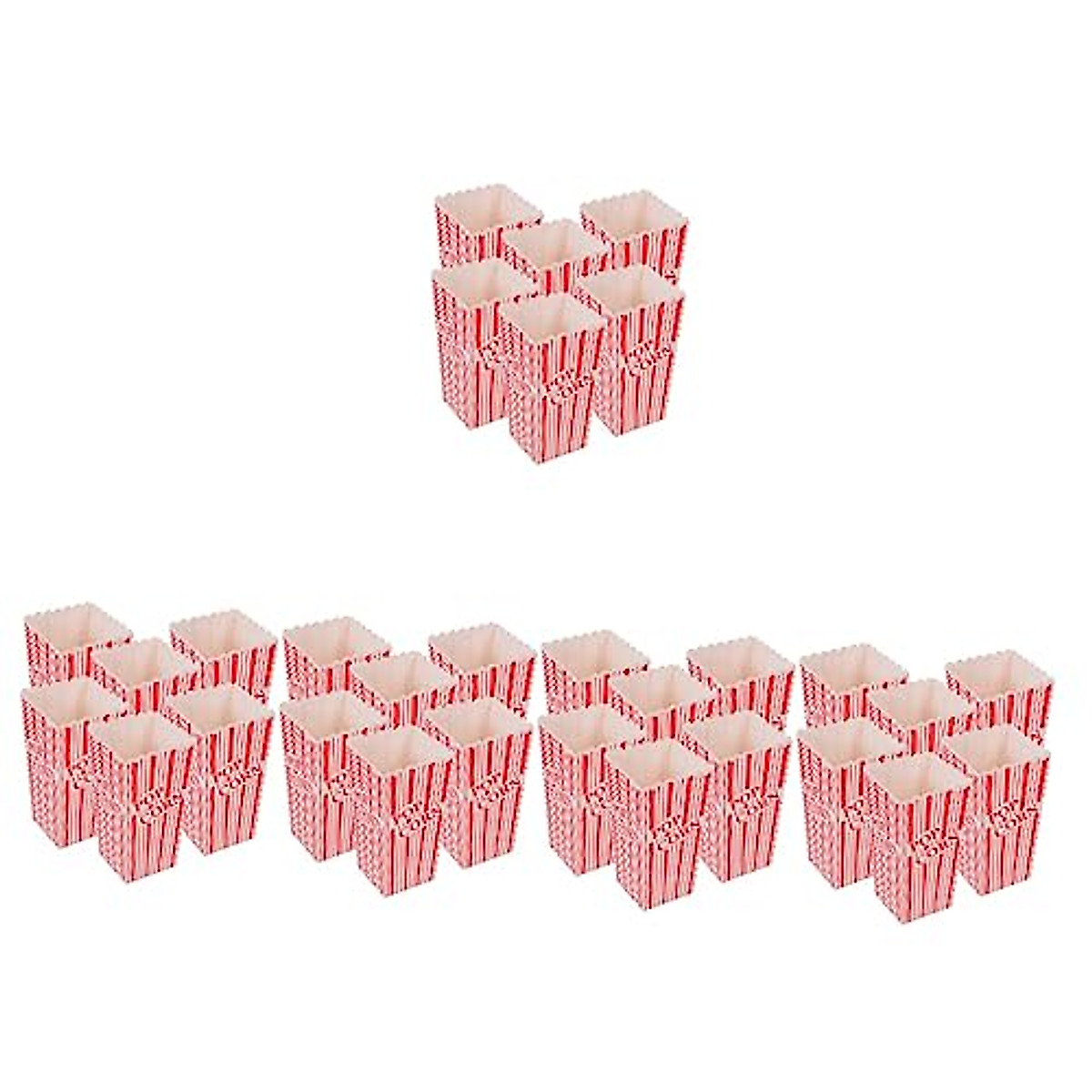NOLITOY 30 Pcs Popcorn Popcorn Bucket Disposable Popcorn Bags Classic Popcorn Container Popcorn Packaging Boxes Snack Box for Snack Containers Disposable Snack Containers Snack Bag