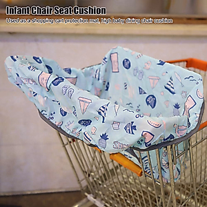 Baby Seat Cover for Shopping Cart, Complete Coverage, and Hygienic, Foldable and Portable with Seat Belt, Unisex, Multipurpose Chair Cover for Convenient Toy Storage
