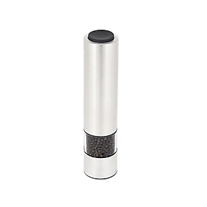 Kamenstein Battery Operated Grinder Filled with Black Peppercorns, 8.75 Inch