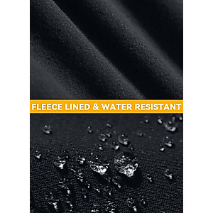 BALEAF Girls Riding Pants, Fleece Winter Breeches Full Seat Silicone Kids Horseback Equestrian Zipper Pocket Tight Black M