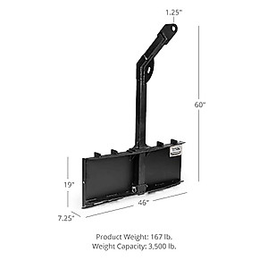 Titan Attachments 5 FT Tree Boom Attachment, Rated 3,500 LB, Skid Steer Quick Tach, Lift Pole Jib Hoist Crane
