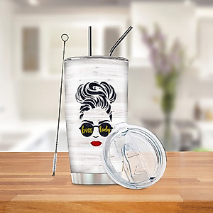 HYMONA Boss Gifts For Women Boss Travel Mug Boss Cup World Best Boss Gifts For Female Boss Christmas Birthday Gifts For Women Boss 20 Oz