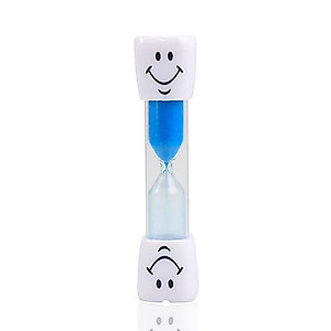 MagiDeal Kids Toothbrush Timer 2 Minute Smile Sand Timer for Brushing Children's Teeth (Blue)