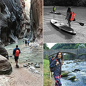 OverBoard Waterproof Pro-Vis Backpack, Orange, 30-Liter