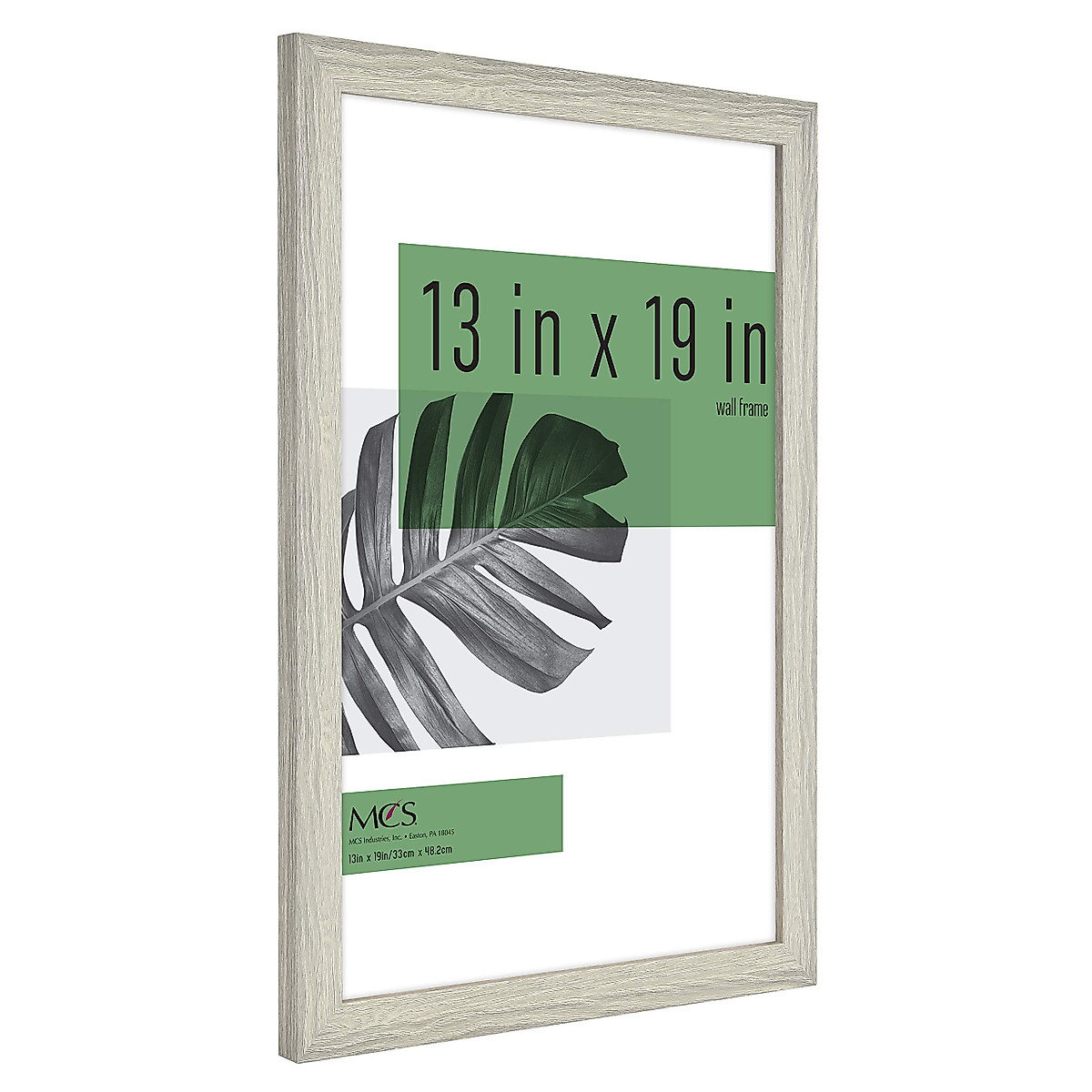 MCS Studio Gallery 13x19 Picture Frame Gray Woodgrain, Rectangle Photo Frame for Photos, Posters & Art Prints (2-Pack)