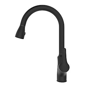 Belanger FUS78CMB Single Handle Pull-Down Kitchen Faucet, Matte Black