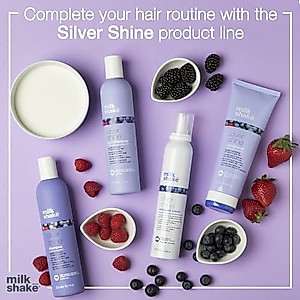 Milk_shake Silver Shine Purple Shampoo for Blonde Hair - Blonde Toner for Brassy Hair 100% SLES-Free, 10.1 Fl Oz