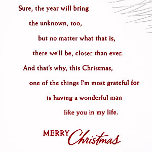 Hallmark Christmas Romantic Card for Husband or Boyfriend (Love of My Life Forever) (0599XXH2085)