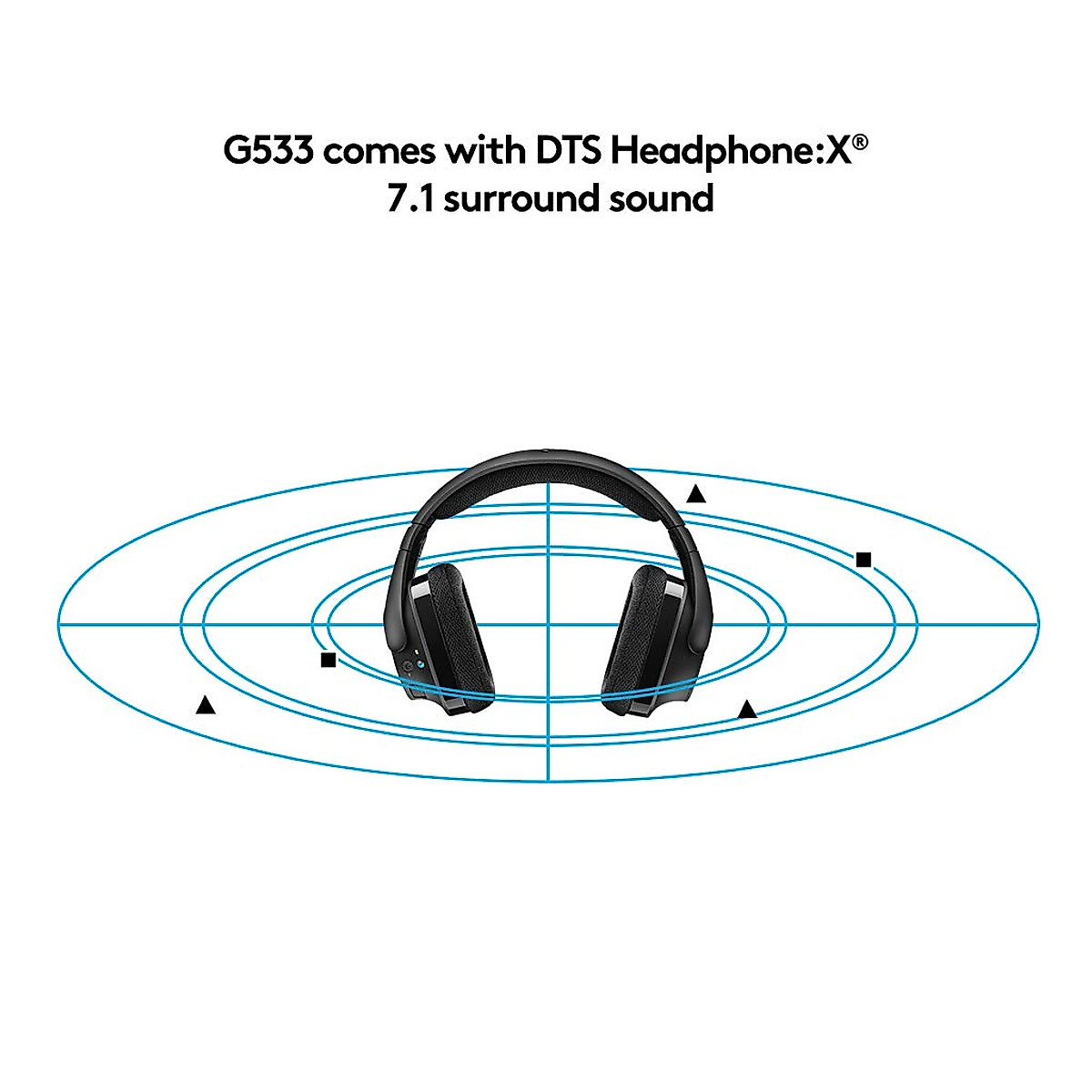 Logitech G533 Gaming Headset wireless, 981-000634