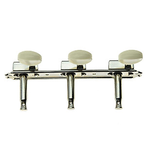 KAISH Nickel w/Aged White 3 per side 3x3 on a Plate Vintage Guitar Tuning Keys Tuners