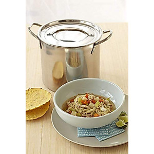 IMUSA USA Stainless Steel Stock Pot 20-Quart, Silver