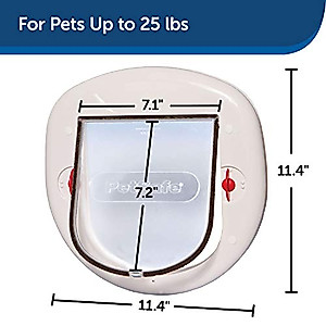 PetSafe Exterior / Interior Cat Door: Staywell Big Cat 4-Way Locking Pet Door Flap for Large Cats - Tinted Privacy Door - Weatherproof, Durable Door Frame - DIY Easy Install with Hardware Kit Included