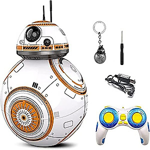 JLHOBBY BB-8 2.4GHz Remote Control Charging Robot Toy - Action Figure with Sound, Intelligent Car for Kids