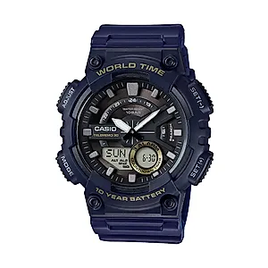 Casio Men's AEQ110W-2AV Heavy Duty Analog-Digital Display Quartz Blue Watch