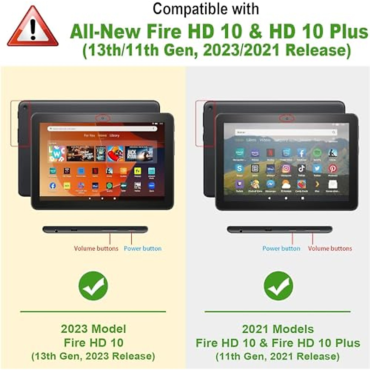 Pudazvi Case for Amazon Kindle Fire HD 10 & 10 Plus Tablet(Fit for 10.1" 13th/11th Generation 2023/2021 Release),Ultra Slim Multi-Angle Viewing Auto Wake/Sleep,Marble Purple