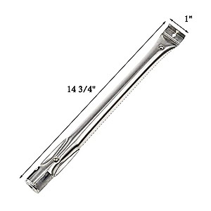 Votenli P9623A (3-Pack) S1621A (3-Pack) 14 7/8" Porcelain Steel Heat Plate and Burner Replacement for Kenmore 146.23678310, 146.23679310, 640-05057371-6, 640-05057373-6 Gas Grills Models