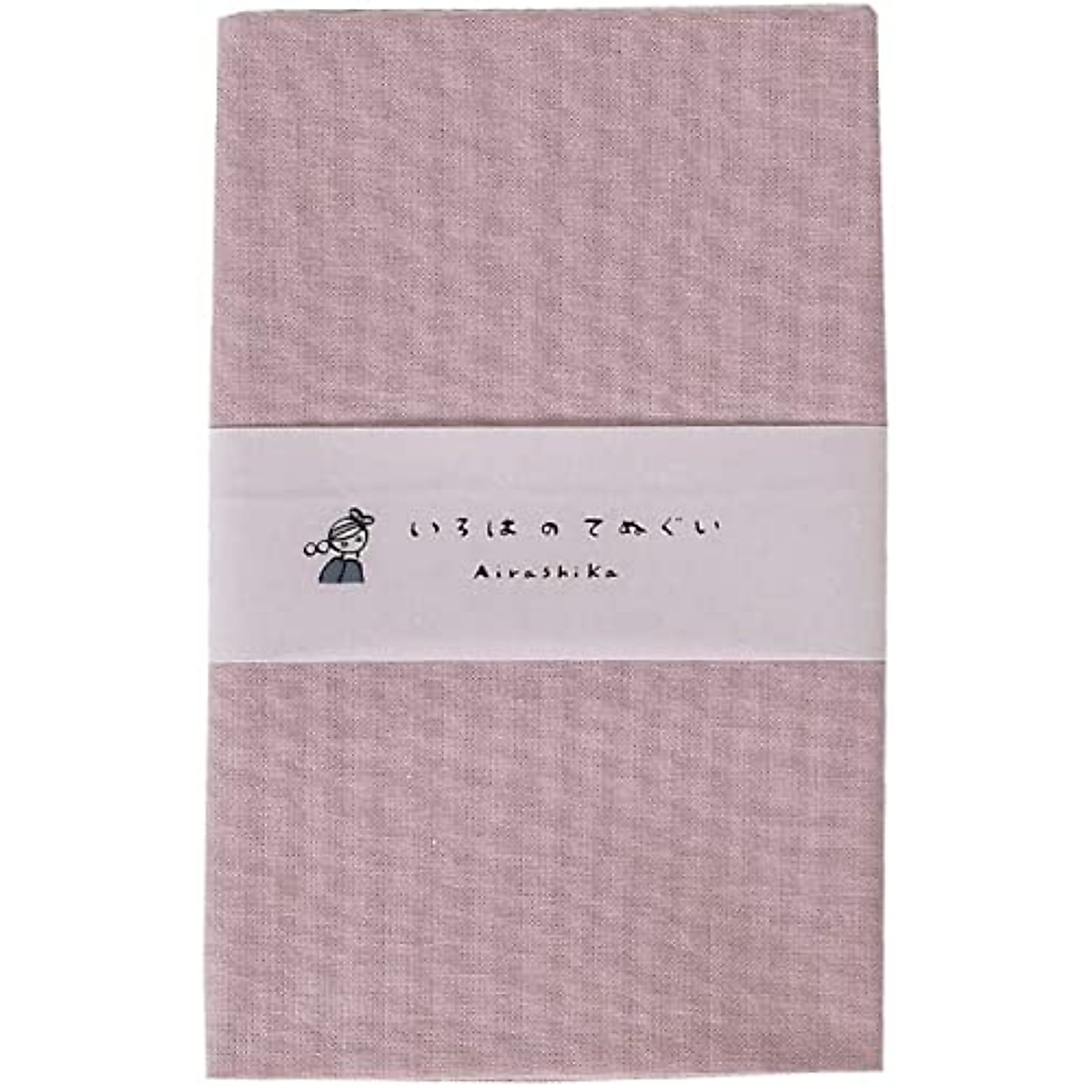 KOMESICHI irodori Japanese Traditional Towel Tenugui Color Plain Pattern D (Gray Purple, Dark Beige, Ecru Color) with Fray Prevention Processing Set of 3 with Tenugui Iroha (English Manual)