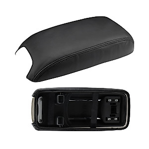 INTGET Center Console Cover for 2011-2020 Dodge Journey Accessories Leather Middle Armrest Cover Arm Rest Box Lid Protector Car Seat Box Cover for Dodge Journey
