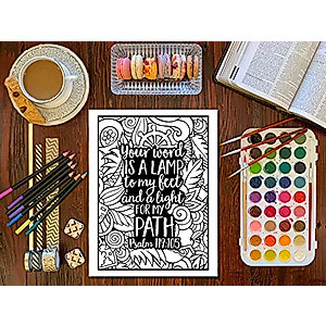 Bible Verse Coloring Book for Girls