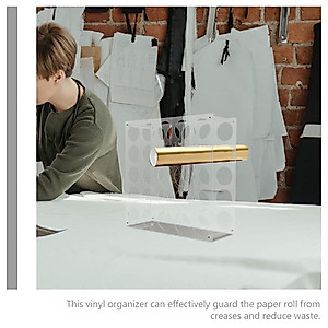 EXCEART Roll Acrylic Display Shelves Acrylic Trays for Display Acrylic Vinyl Storage high-Grade Acrylic Clothes Hanging Rack Stand Food Display Stands Vinyl Organizer for Albums Audio Bulk