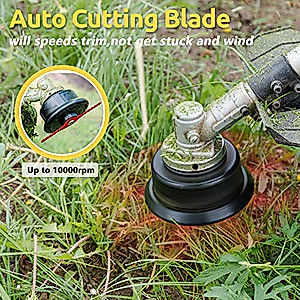 String Trimmer Head Blades Replace Plastic Cutter Blades Replacement Weed Wacker Head Blades Lawn Mower Weed Eater Blades Accessories for Cordless Grass Trimmer(Red,36)