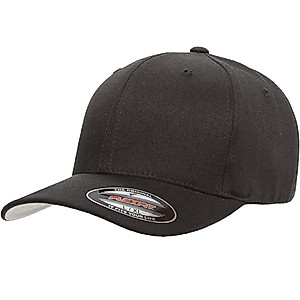 Flexfit mens Flexfit Wool Blend Hat, Black, Large-X-Large US