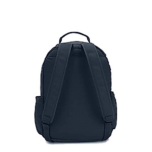 Kipling Women's Seoul 15" Laptop Backpack, Durable, Roomy with Padded Shoulder Straps, Bag, True Blue Tonal 2, 12.75" L x 17.25" H x 9" D